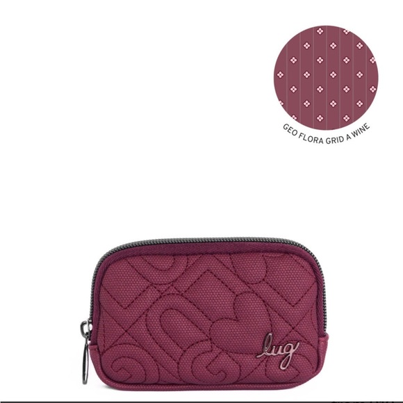 lug | Bags | Lug Barrel Wallet Matte Luxe Vegan Leather Wine Nwt | Poshmark